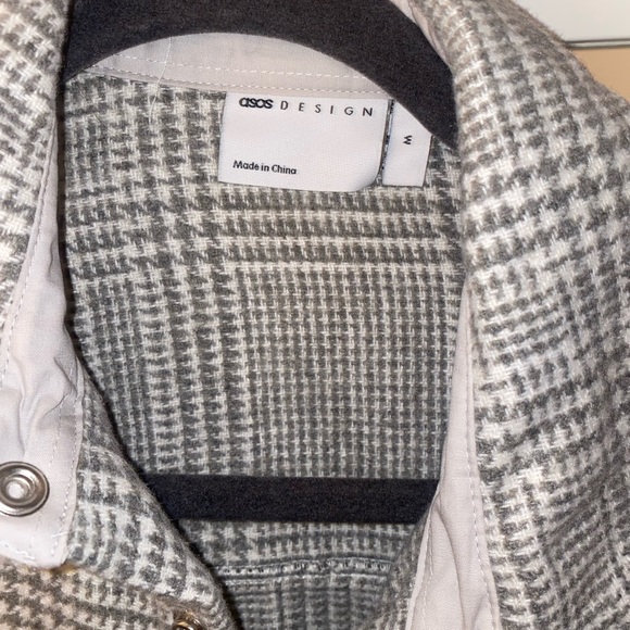 ASOS | Jackets & Coats | Asos Design Super Oversized Wool Checkered ...